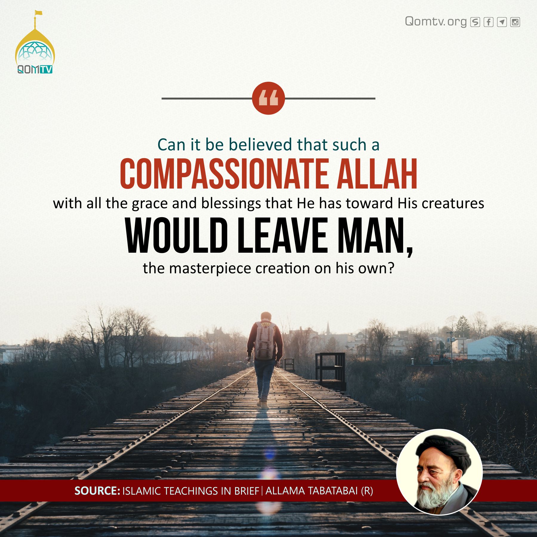 Can it be believed that such a compassionate Allah.... - QomTV
